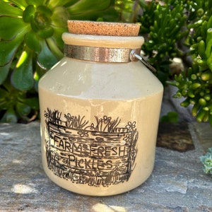 Vintage Pickle Jar - Etsy