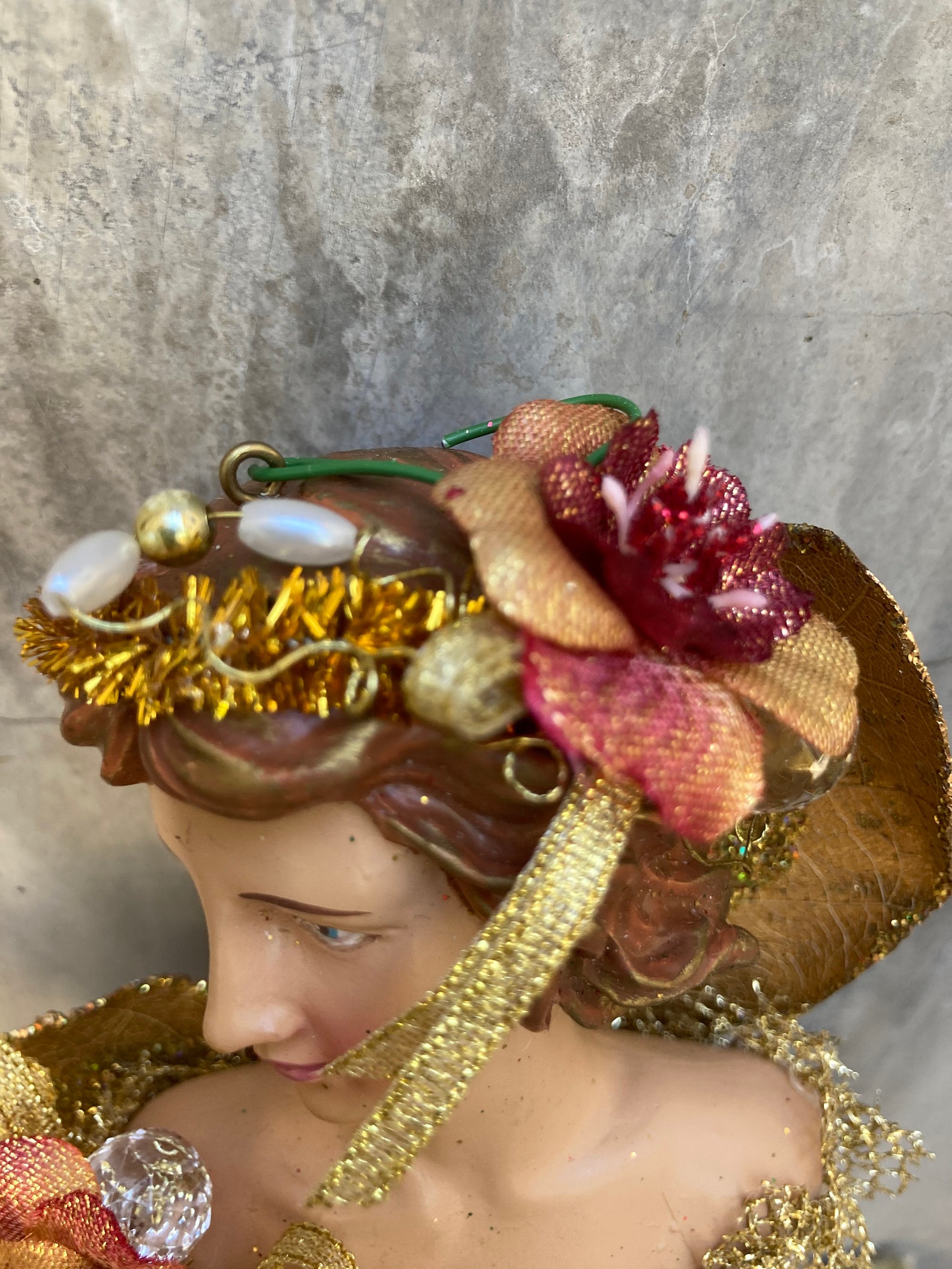 Beautiful Woman on Spindle Ornament - Etsy