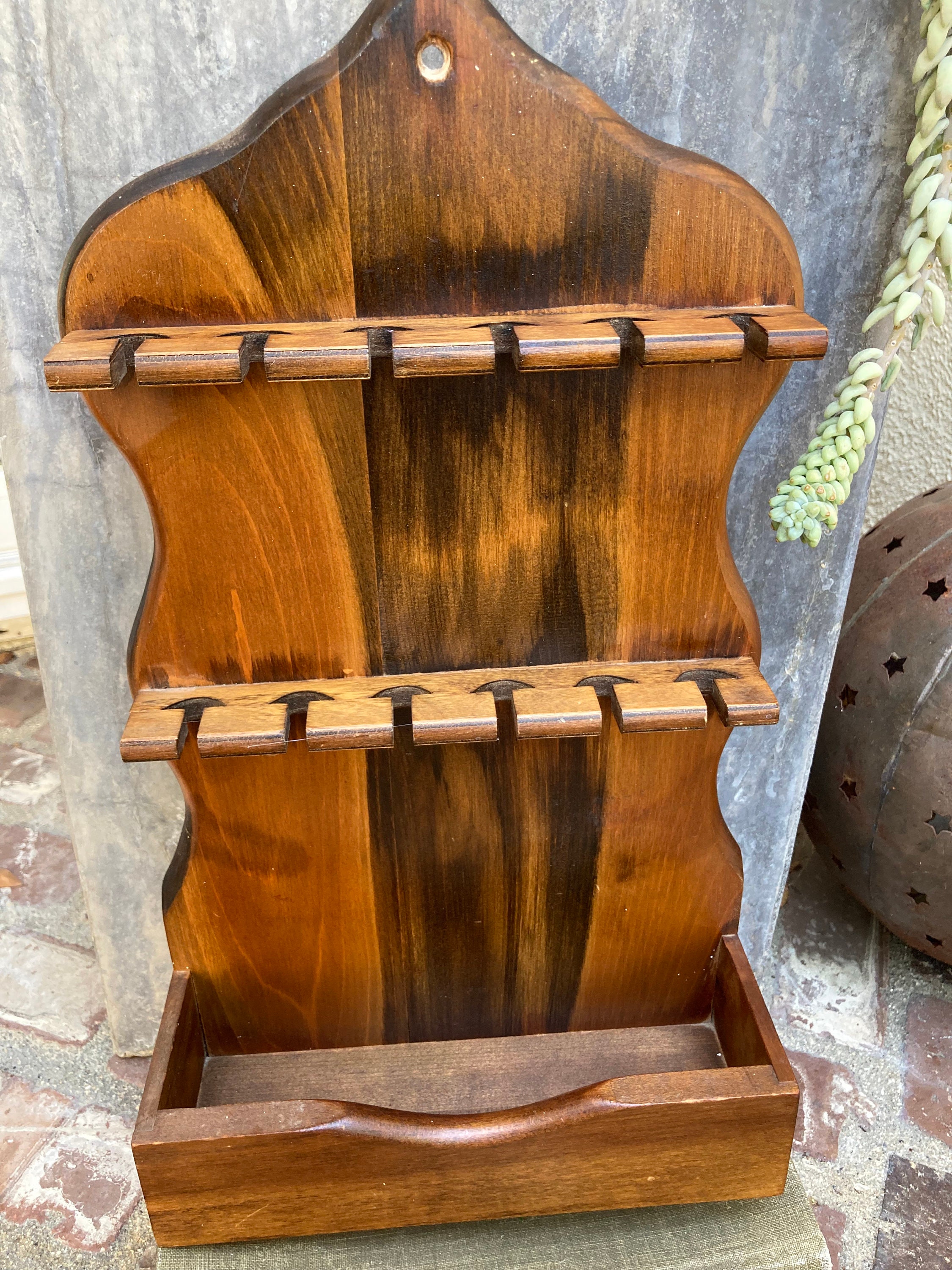 12 Spoon Wood Display Rack - Etsy