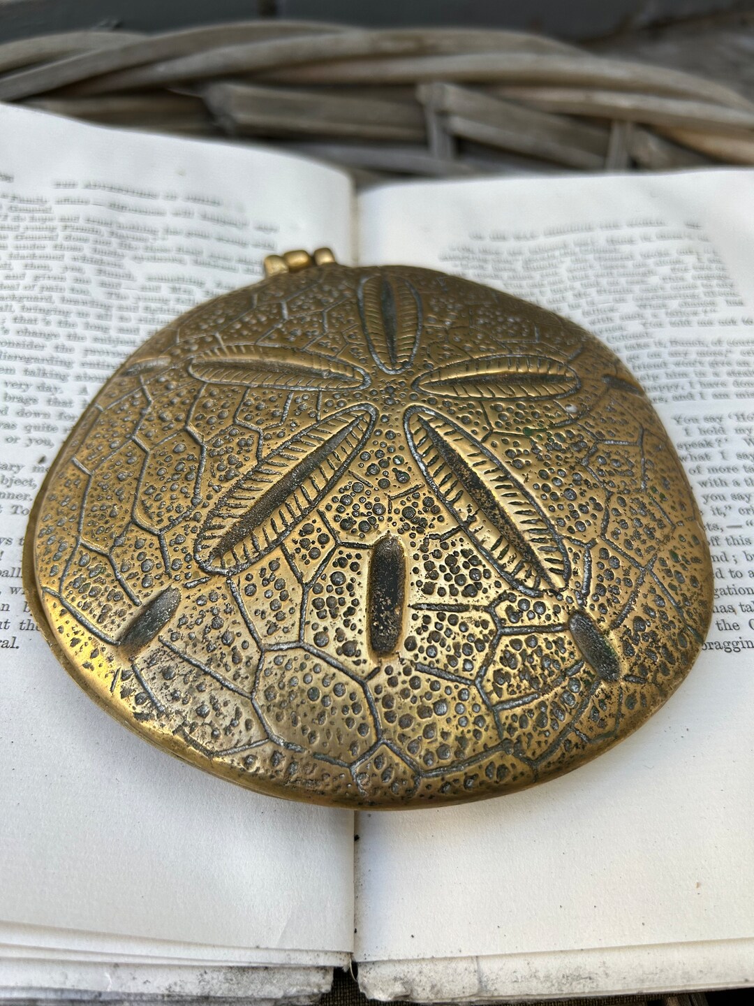 Vintage Fritz Brass Solid Brass Sand Dollar Clamshell Decor - Etsy