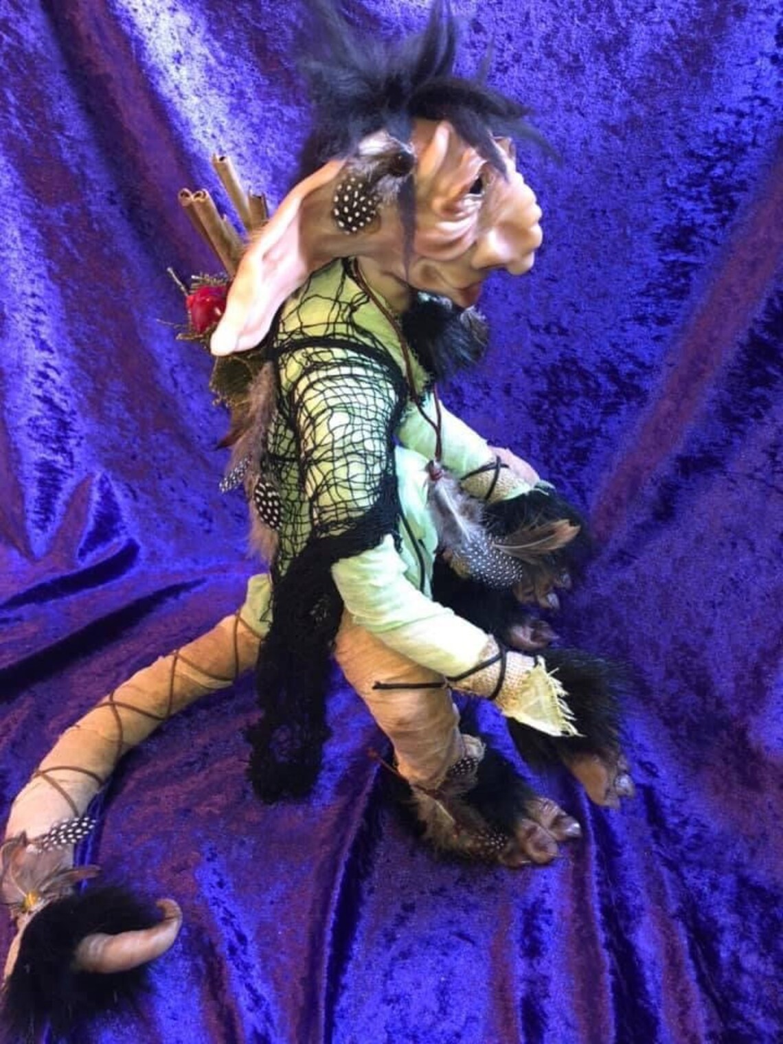 Hand Sculpted From Polymer Clay Rufus the Goblin Troll Fae - Etsy