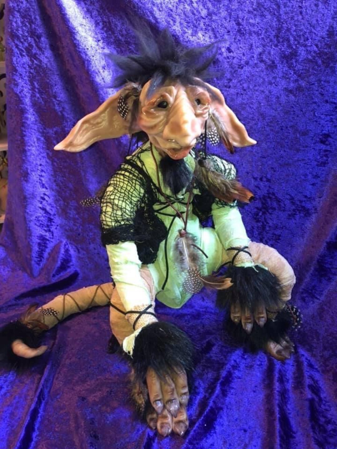 Hand Sculpted From Polymer Clay Rufus the Goblin, Troll, Fae, Pixie ...