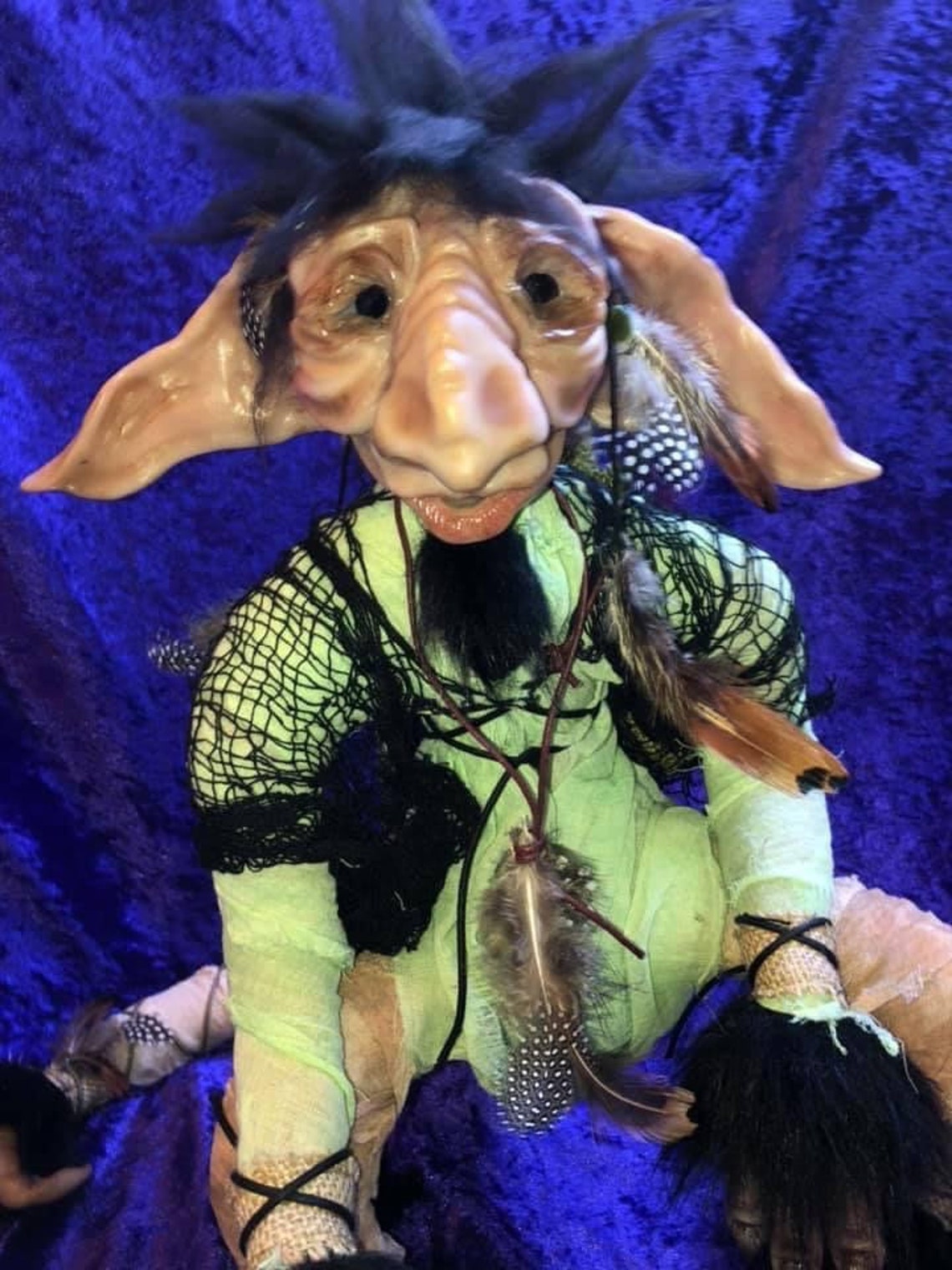 Hand Sculpted From Polymer Clay Rufus the Goblin Troll Fae - Etsy