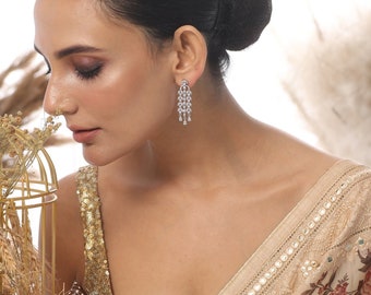 Tarinika Maati Floral Antique Gold Plated Drop Earring | Indian Earring ...