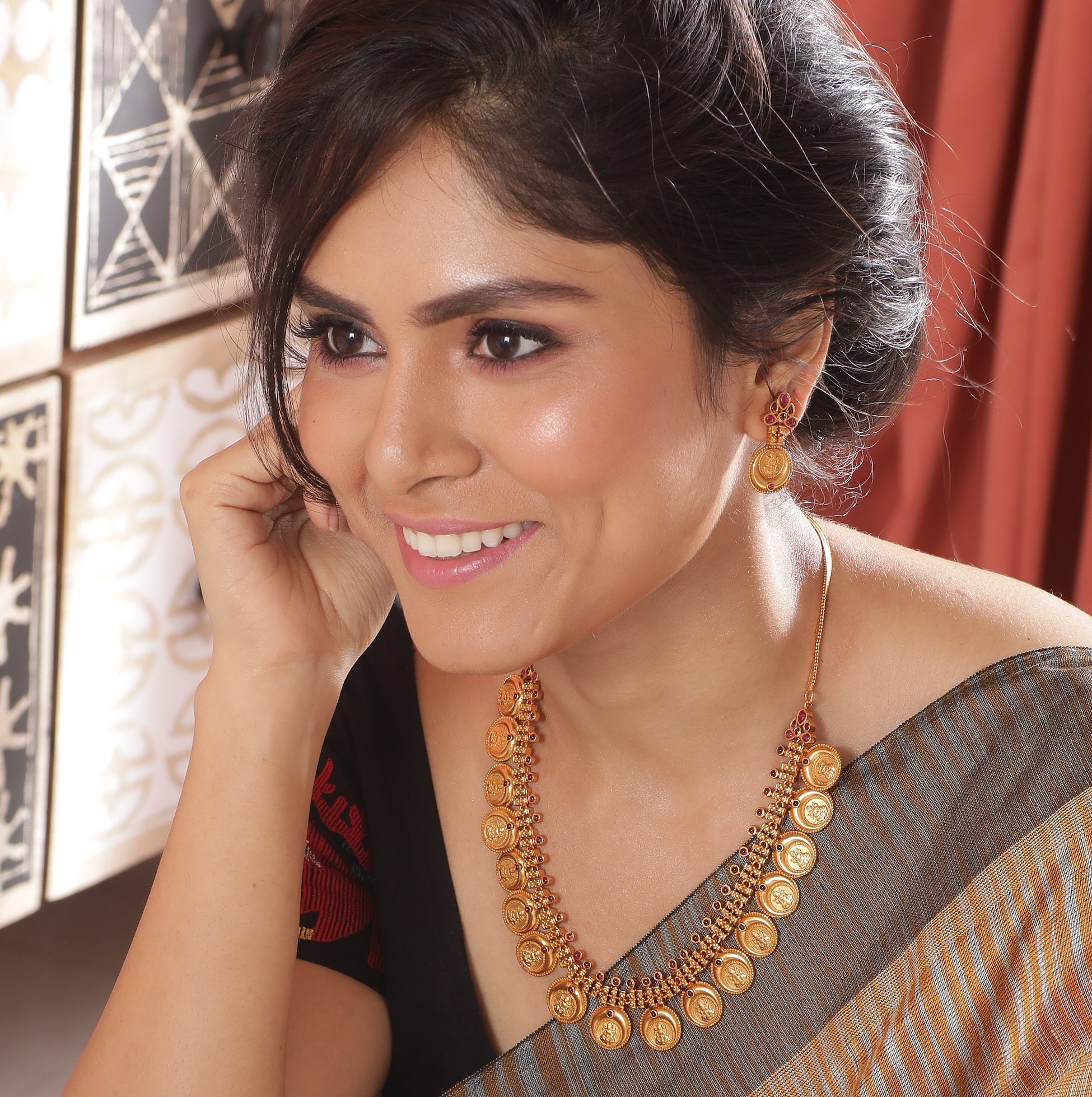 Goldplated lebanese lira jewelry set - munimoro.gob.pe