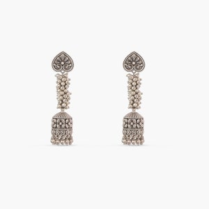 Tarinika Maati Floral Antique Gold Plated Drop Earring | Indian Earring ...