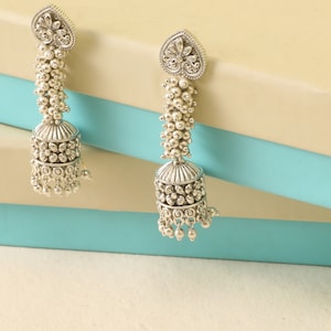 Tarinika Maati Floral Antique Gold Plated Drop Earring | Indian Earring ...