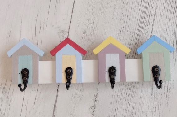 Beach Hut Key Ring Holder - Etsy