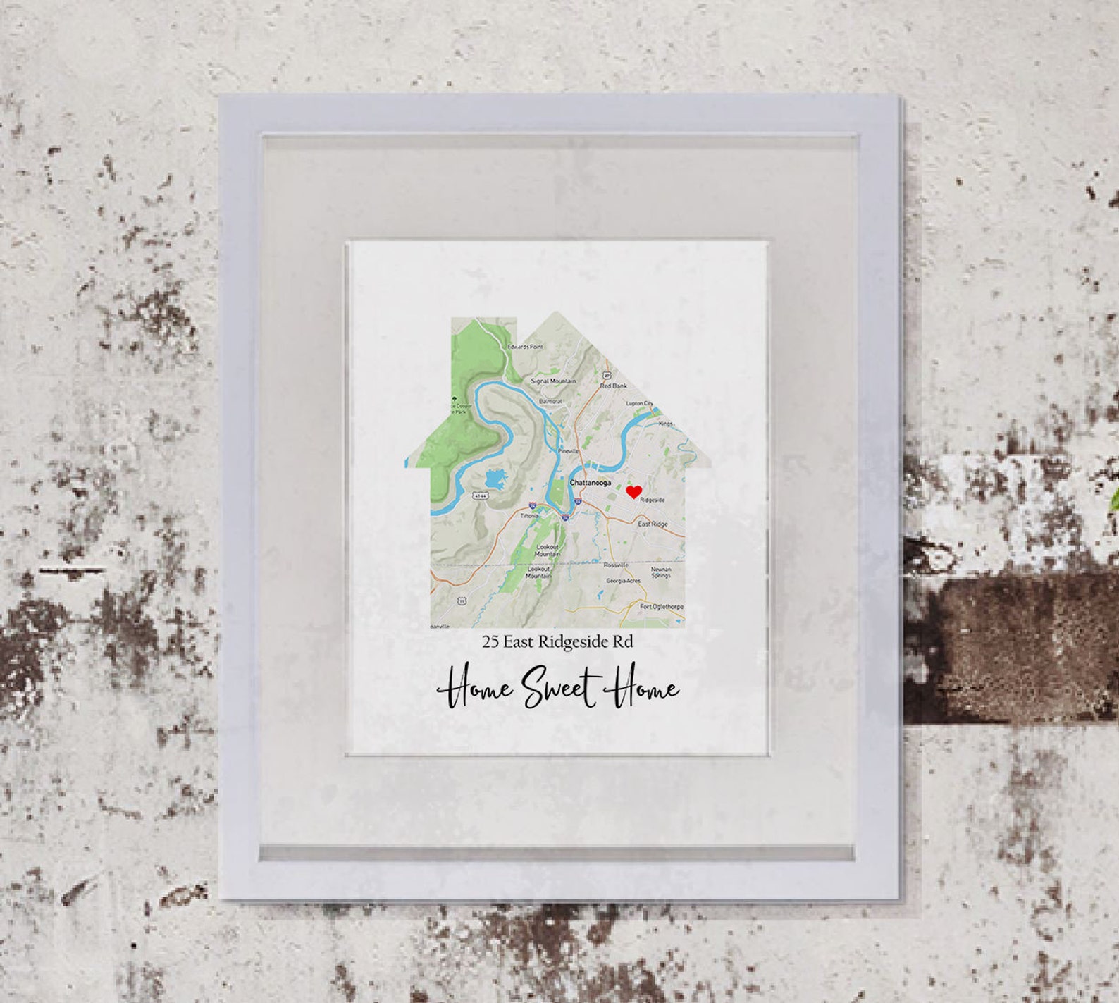 Our First Home Gift Custom Map Print for New Homeowner | Etsy
