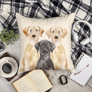 Labrador Retriever Gifts, Pet Portrait Throw Pillow, Gift for Lab ...