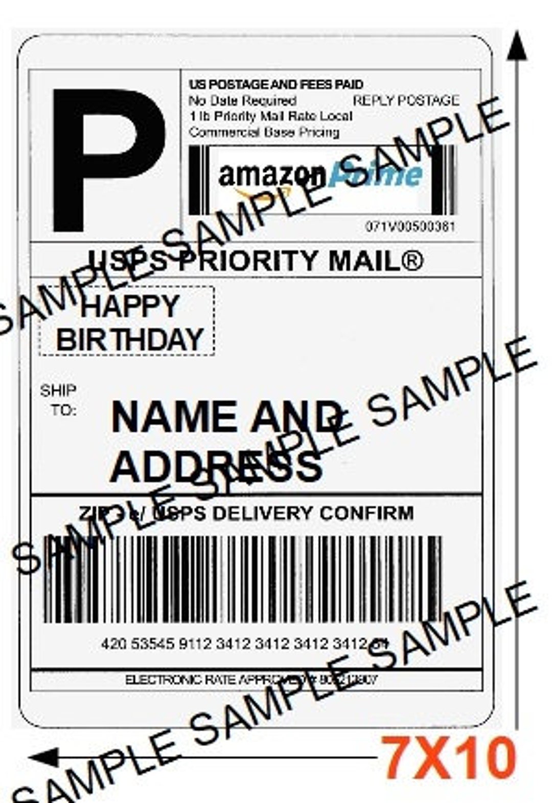 Edible Labels for Parcel/package Inspired Cake. Personalised - Etsy