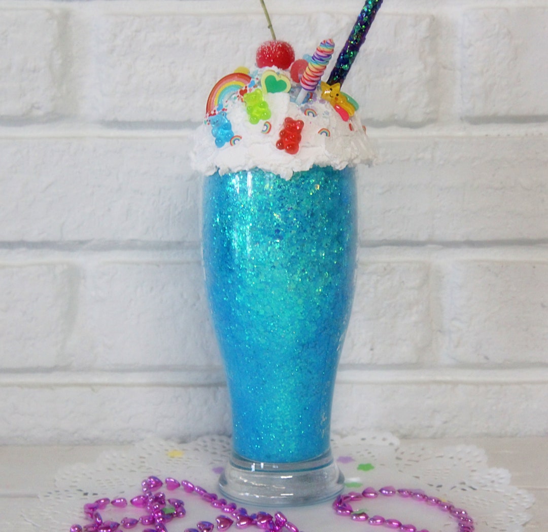 Rainbow Fake Shake, Maximalist Glitter Fake Bake ,rainbow Decor, Quirky ...