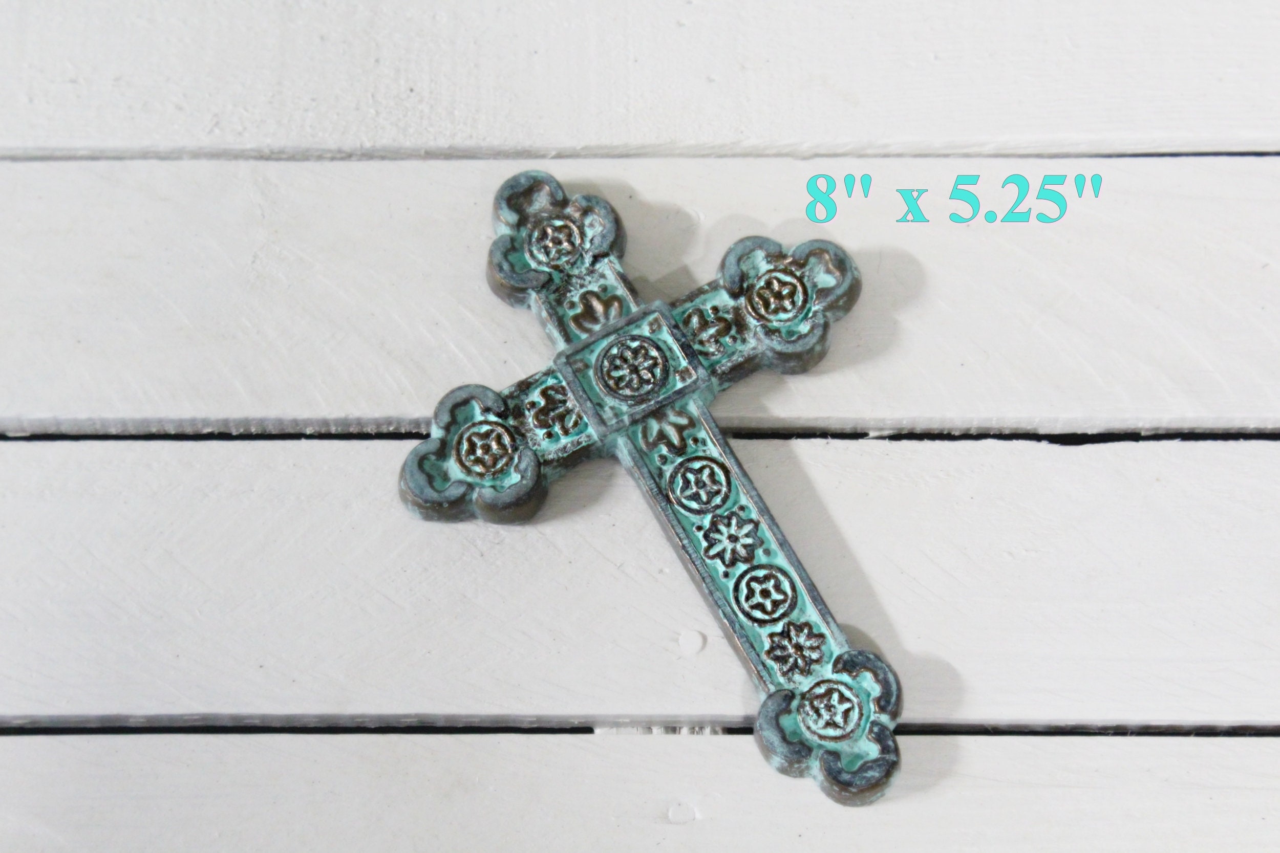 Rustic Wall Cross Flourish Cross Spiritual Gift Gift for - Etsy