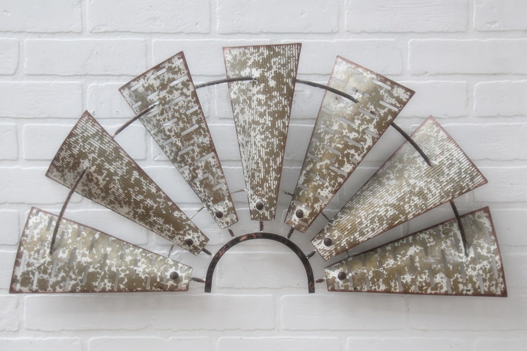 Windmill Wall Decor, Half Windmill, Rustic Decor, Farmhouse, Country ...