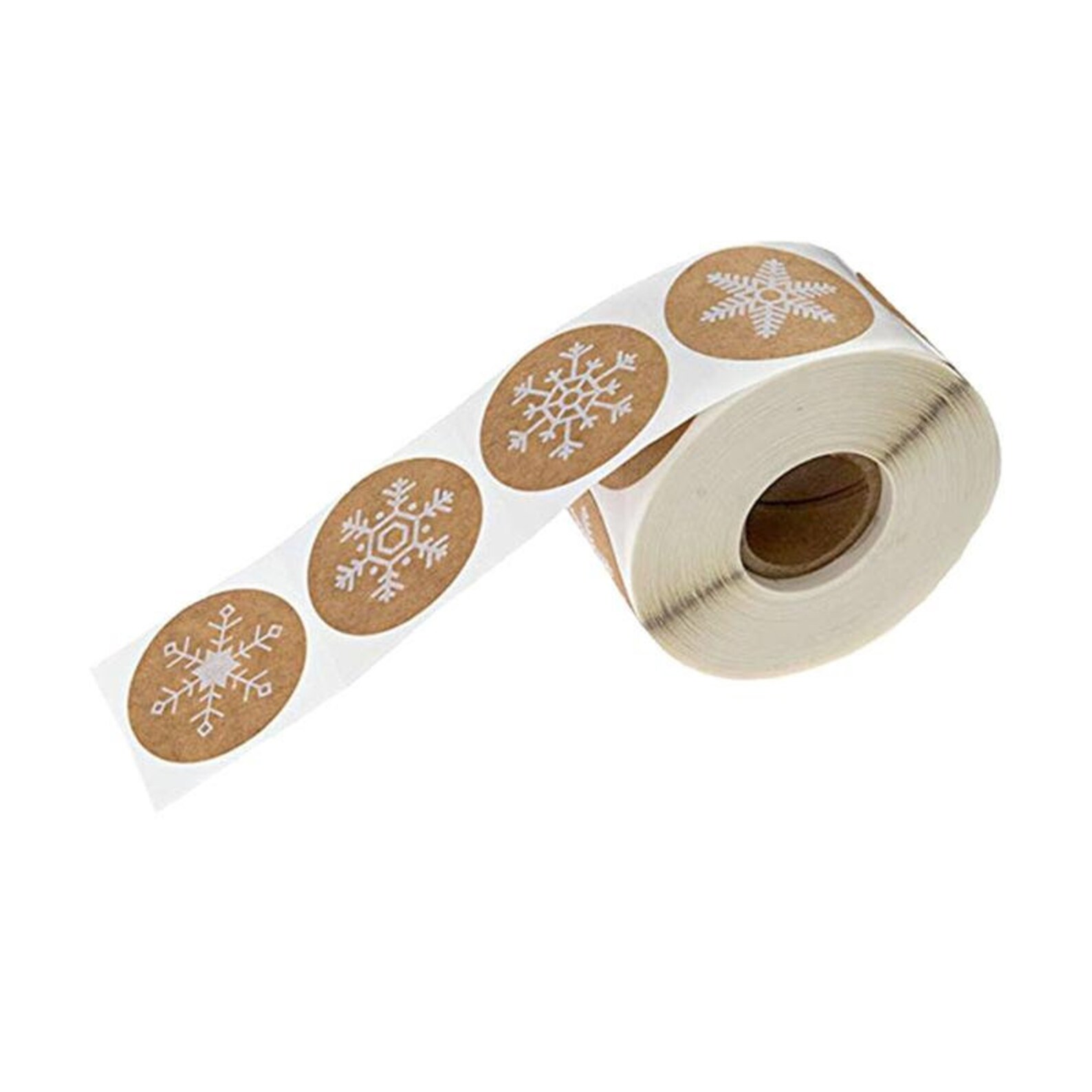 Merry Christmas Holiday Party Thank You Snowflake Sticker Label Tag ...