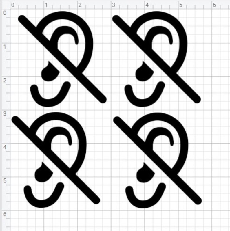 4 Pack of Deaf Awareness Stickers 3 X 3 Inches Each W X L - Etsy