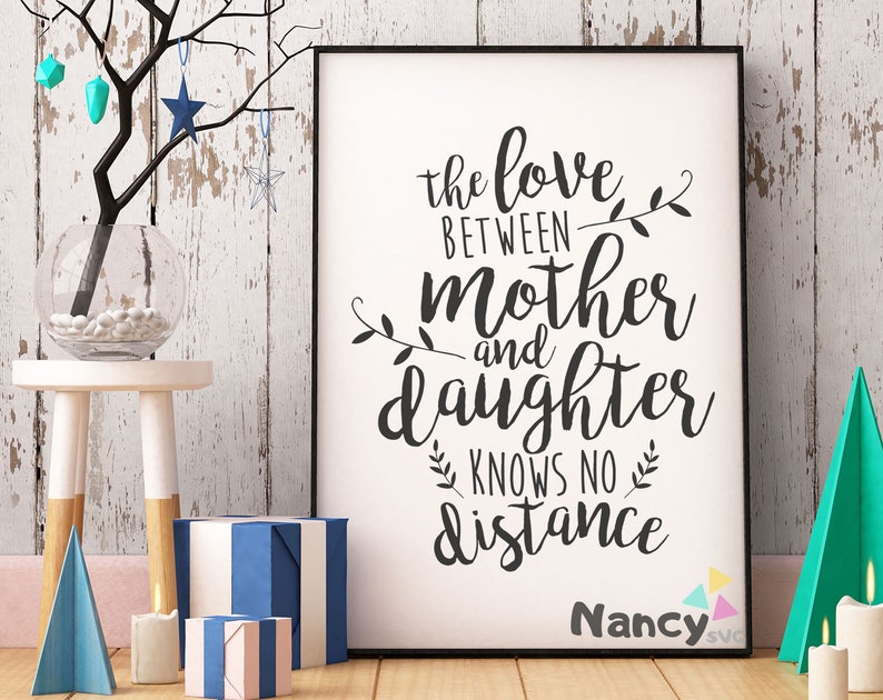 The Love Between Mother And Daughter Knows No Distance Etsy