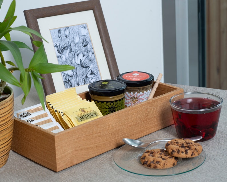 Sustainable Oak Wood Box Tray for Office Desk Drawer | Etsy