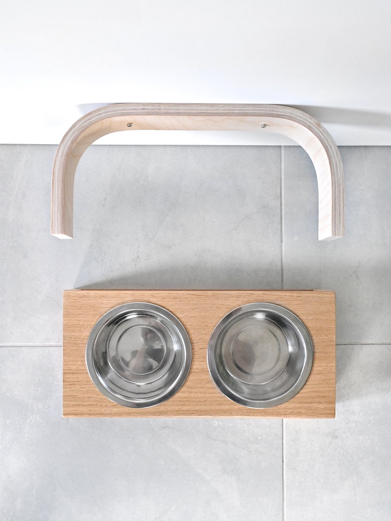 Small Dogs and Cats Wooden Elevated Stand Healthier Feeding | Etsy