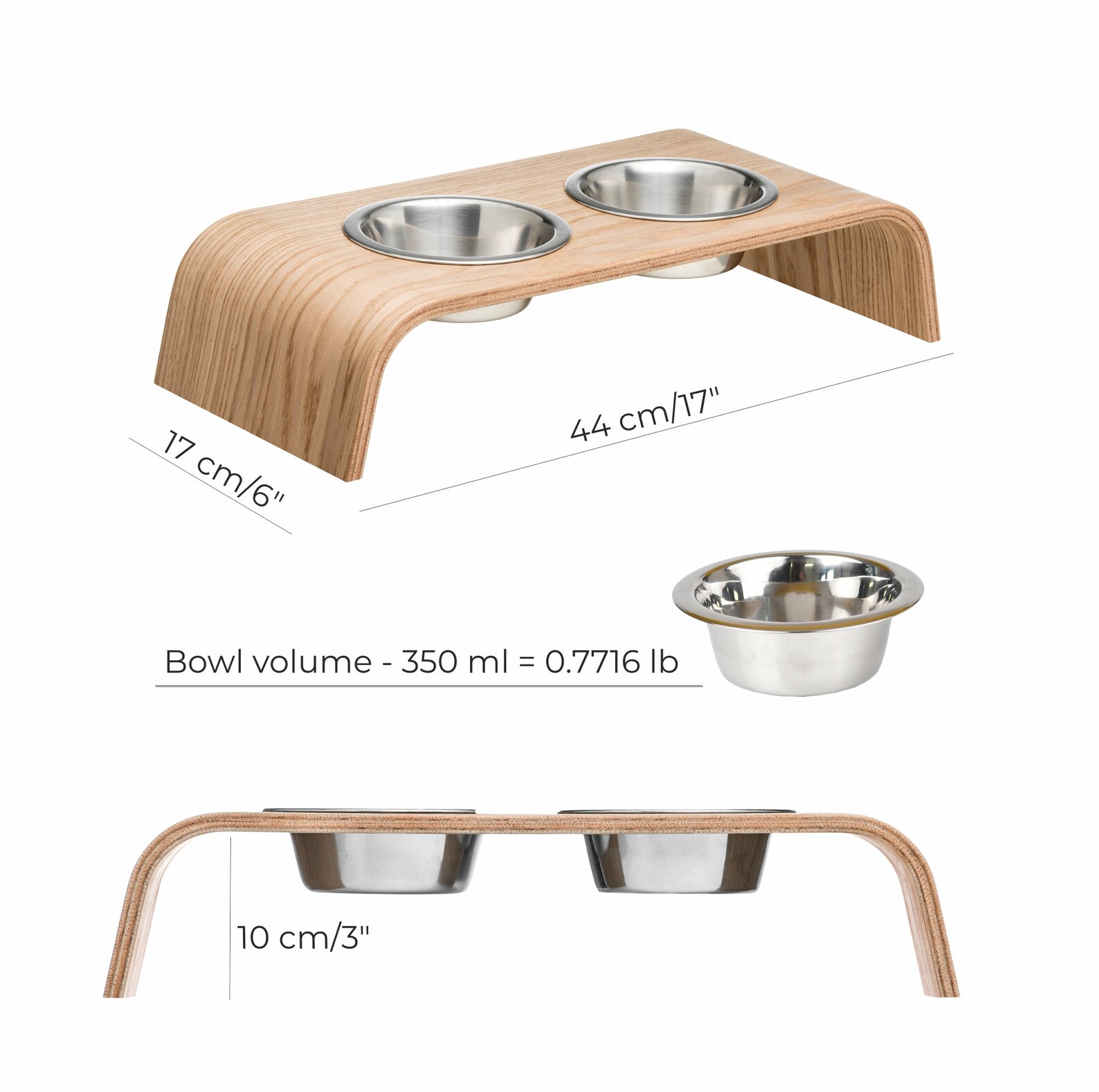 Wooden Elevated Stand for Cats and Small Dogs Healthier - Etsy