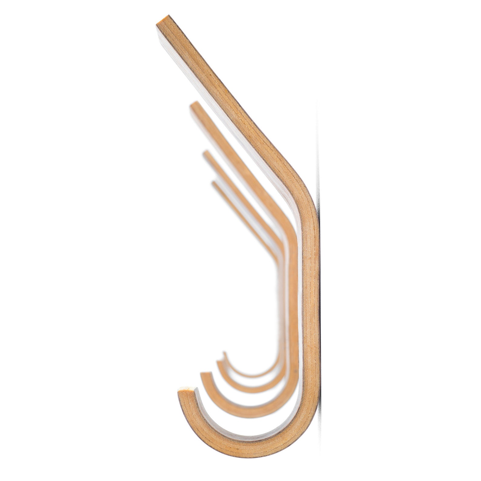 Set of 4 Wooden Mounted Single Wall Hooks for Storage - Etsy