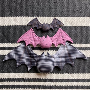 Halloween Bats PDF Sewing Pattern, Halloween Sewing Pattern, Bat Sewing ...