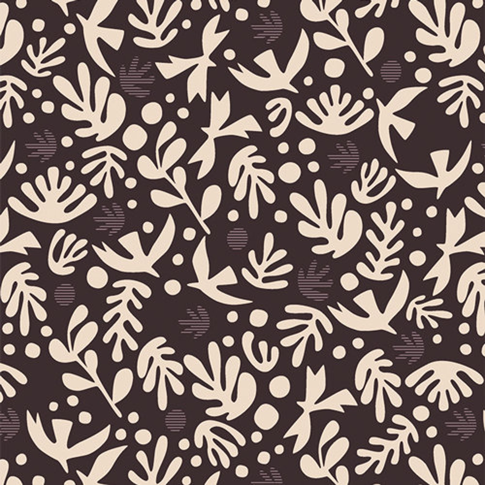 Boho Bird Truffle; DUV60305/ Duval Fabric Collection/ Art Gallery ...