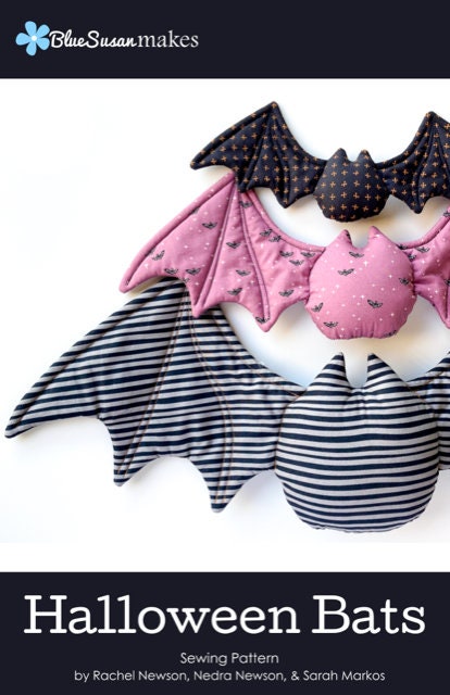 Halloween Bats PDF Sewing Pattern, Halloween Sewing Pattern, Bat Sewing ...