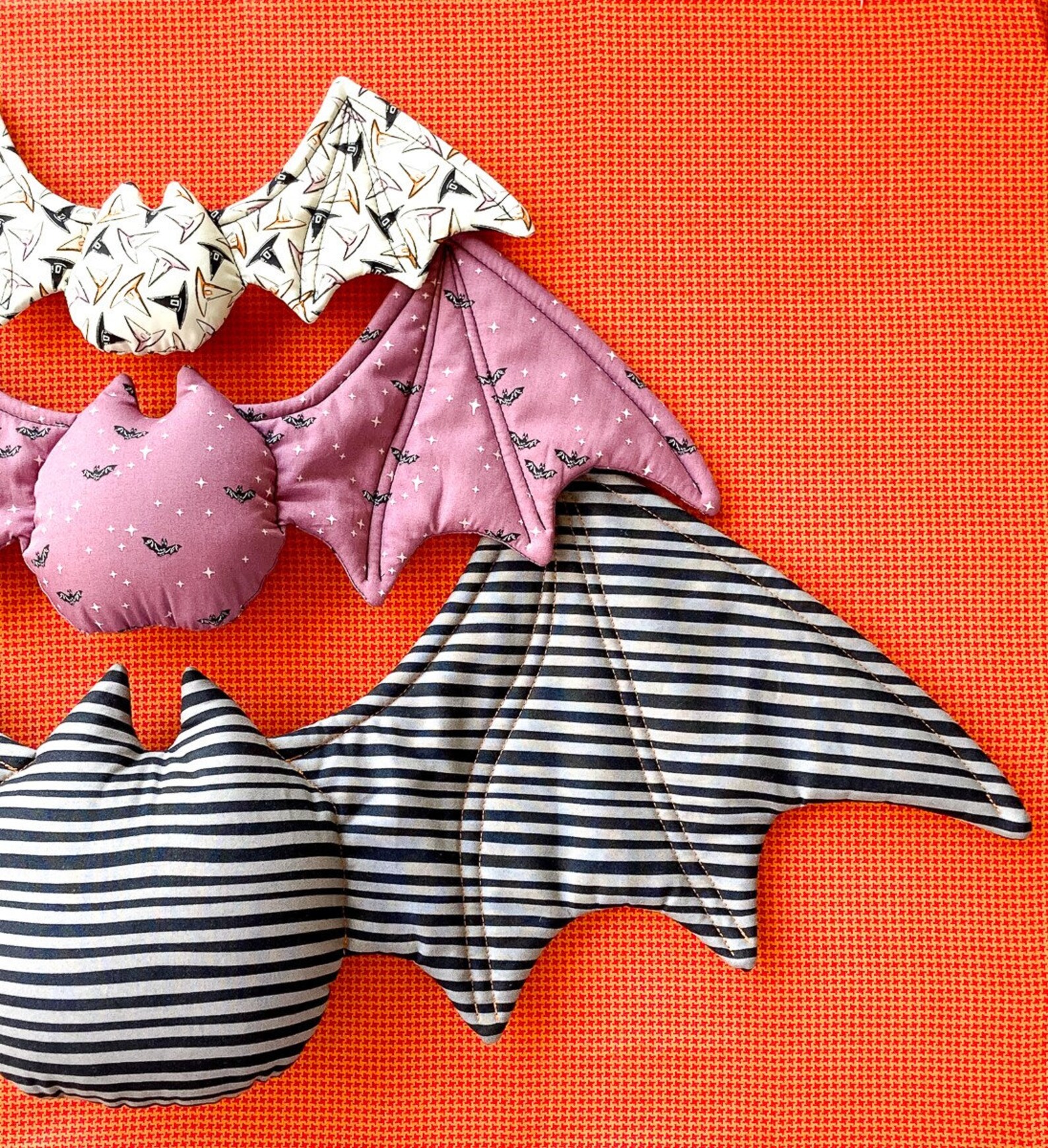 Halloween Bats PDF Sewing Pattern, Halloween Sewing Pattern, Bat Sewing ...