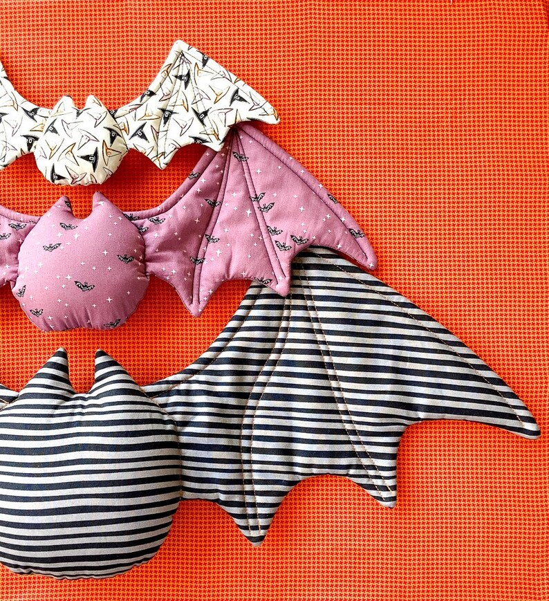 Halloween Bats PDF Sewing Pattern, Halloween Sewing Pattern, Bat Sewing ...