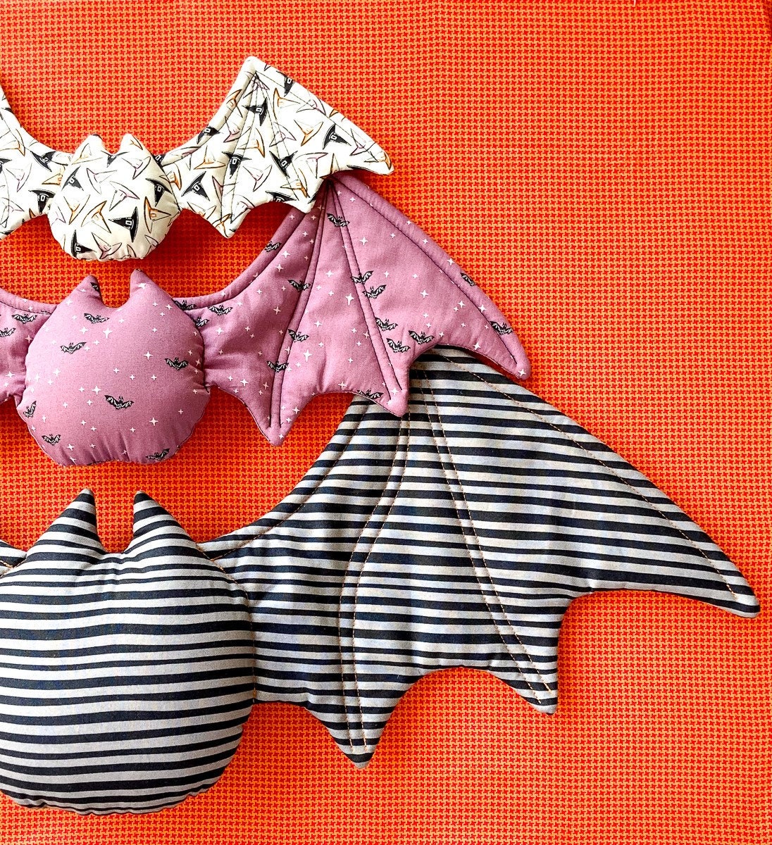 Halloween Bats PDF Sewing Pattern, Halloween Sewing Pattern, Bat Sewing ...