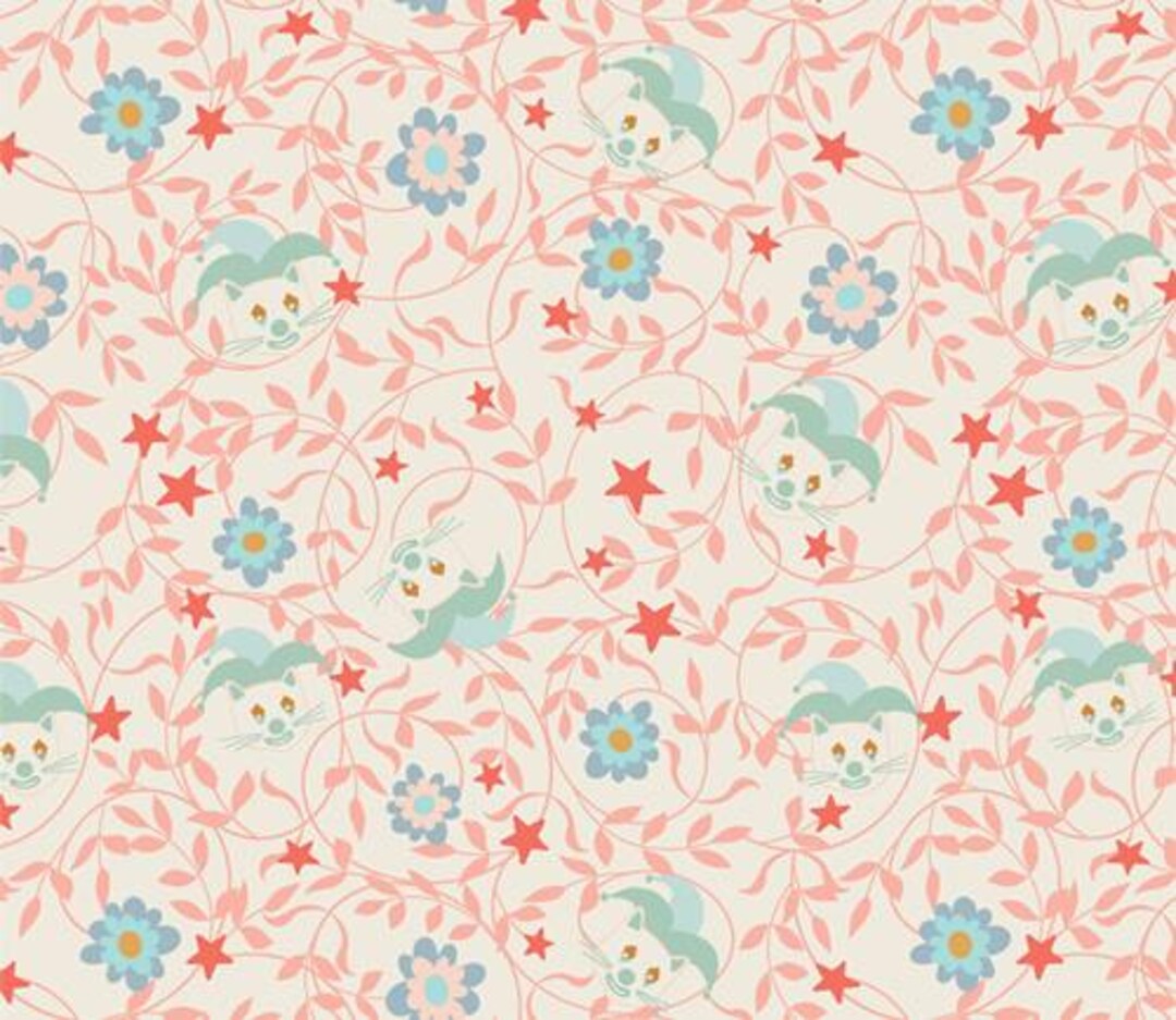 Perfectly Clownish Blush Yardage Prp44206-purr Parade Collection-art ...