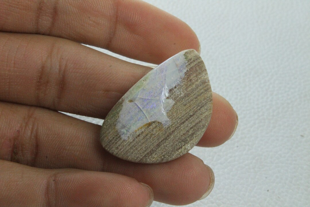Australian, Andamooka, Opal, Painted Lady , 34 Carat, Smooth Cabochon ...