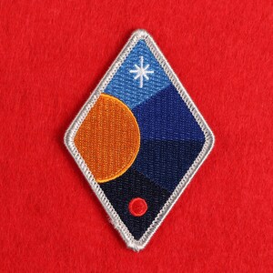 Sun, Star, Satellite - Embroidered Patch - Etsy UK