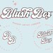 Baby Pink Blue Retro Logo Editable Logo Set Bohemian Beauty - Etsy