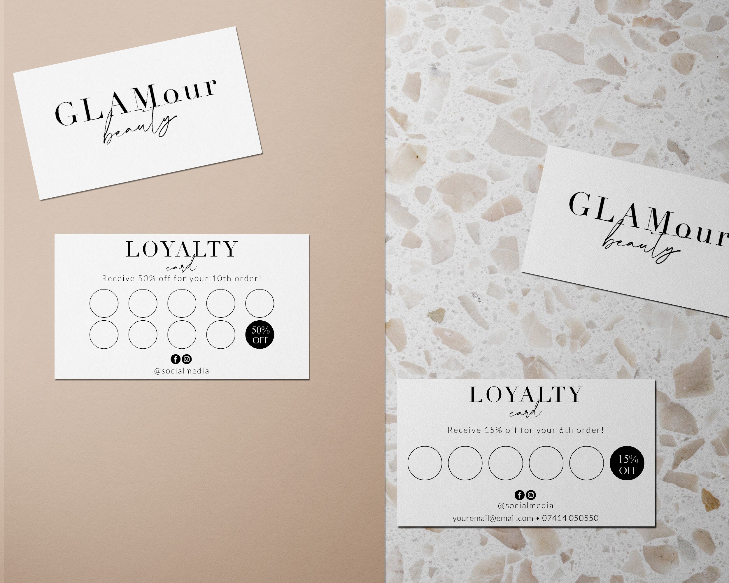 Loyalty Card Template Editable Stamp Card Discount Punch - Etsy Hong Kong