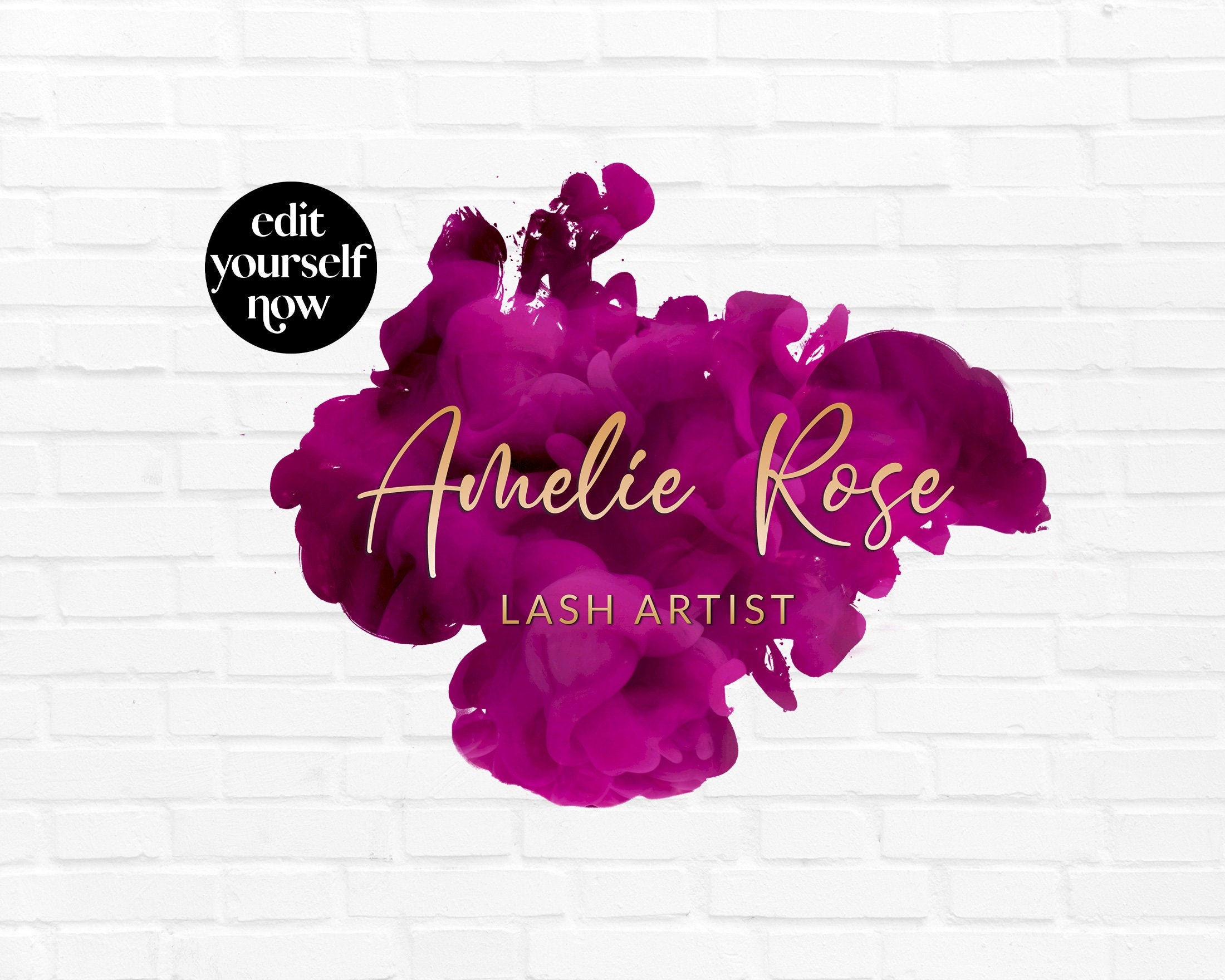 Premade logo design,Branding kit Edit with CORJL Feminine logo Logo ...