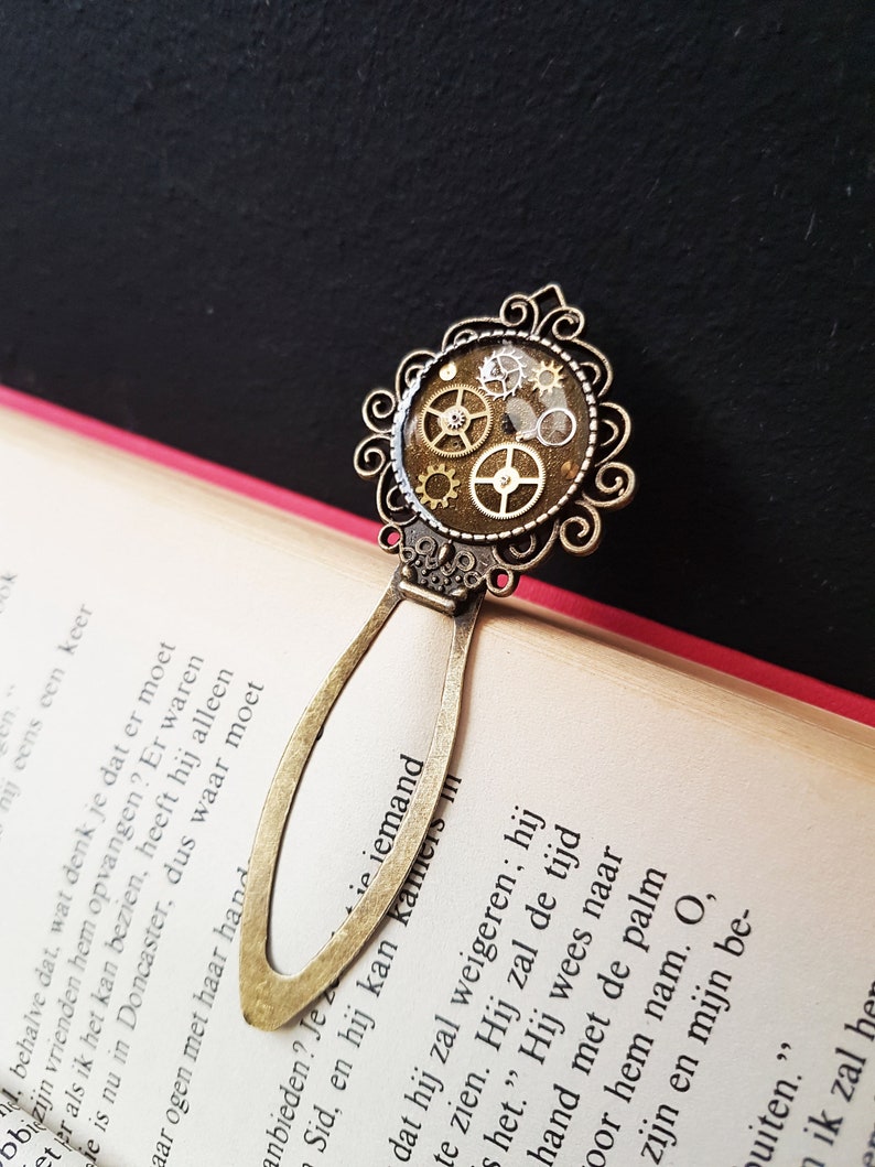 Steampunk bookmark steampunk book marker custom bookmark | Etsy