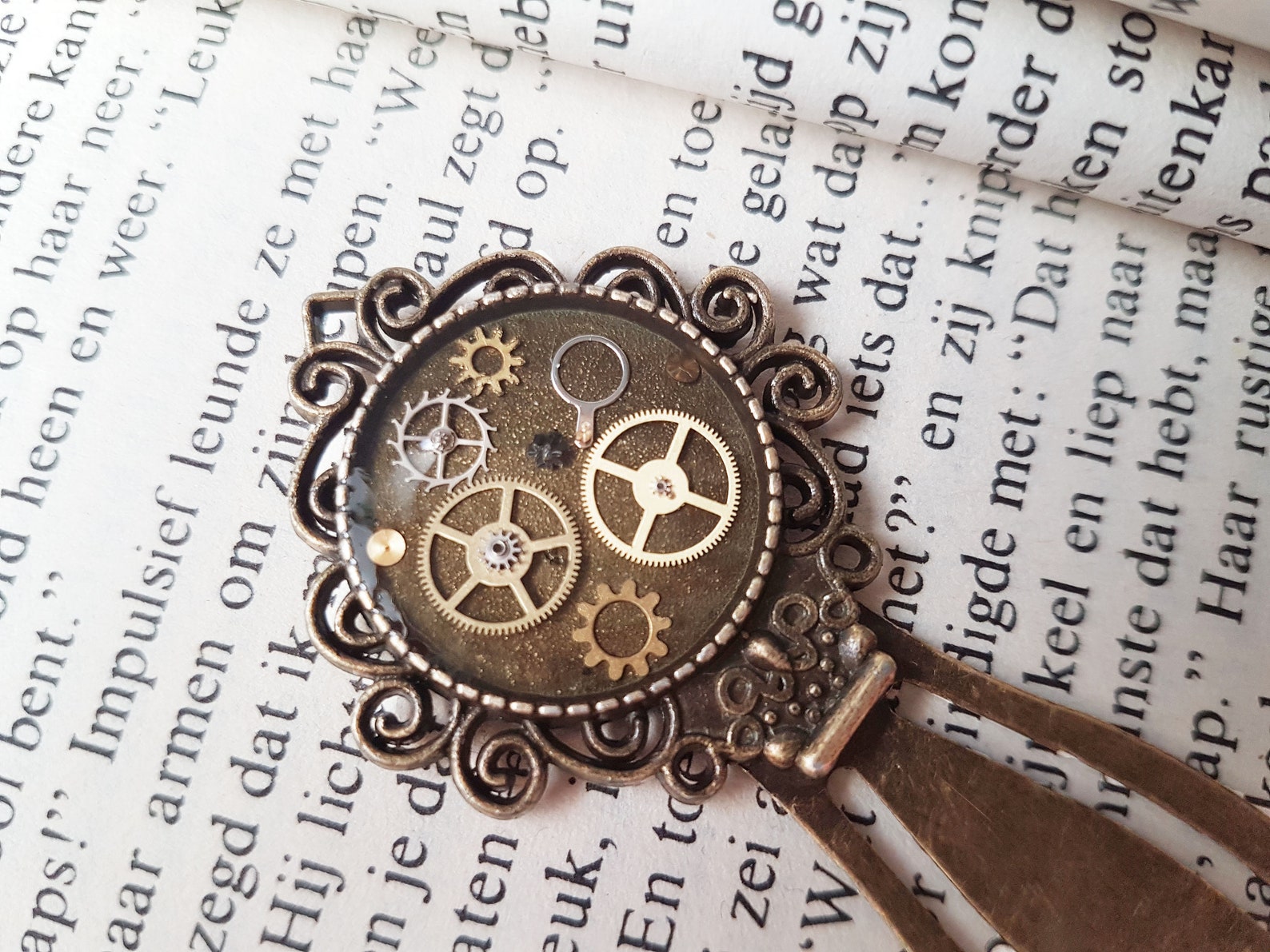 Steampunk bookmark steampunk book marker custom bookmark | Etsy