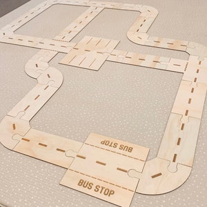 Wooden Childrens Road Play Set two Sizes Fun, Sustainable, Educational ...