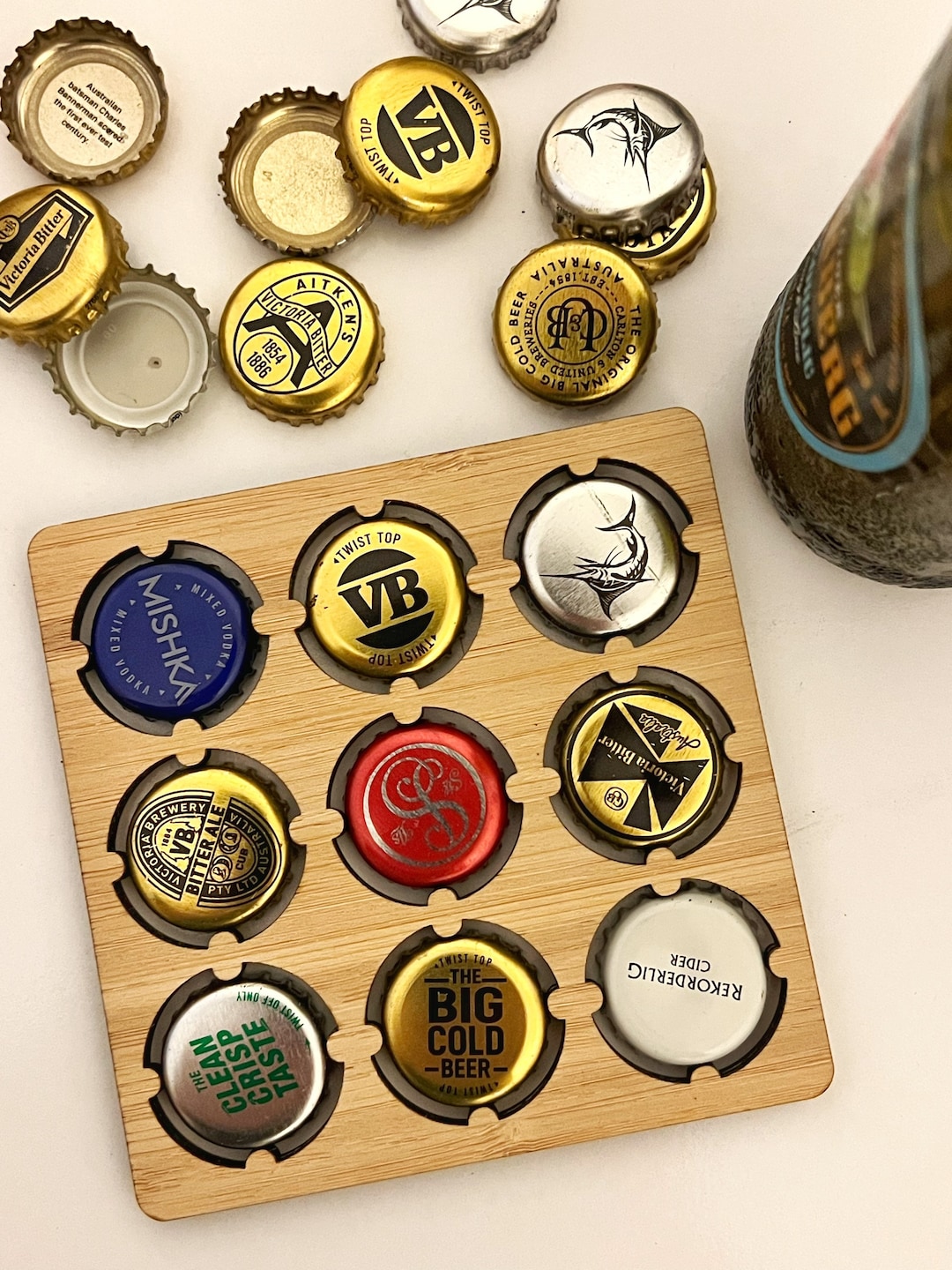 Wooden Beer Cap Coaster - Collection, Hobbies, Drinking Games, Fun ...