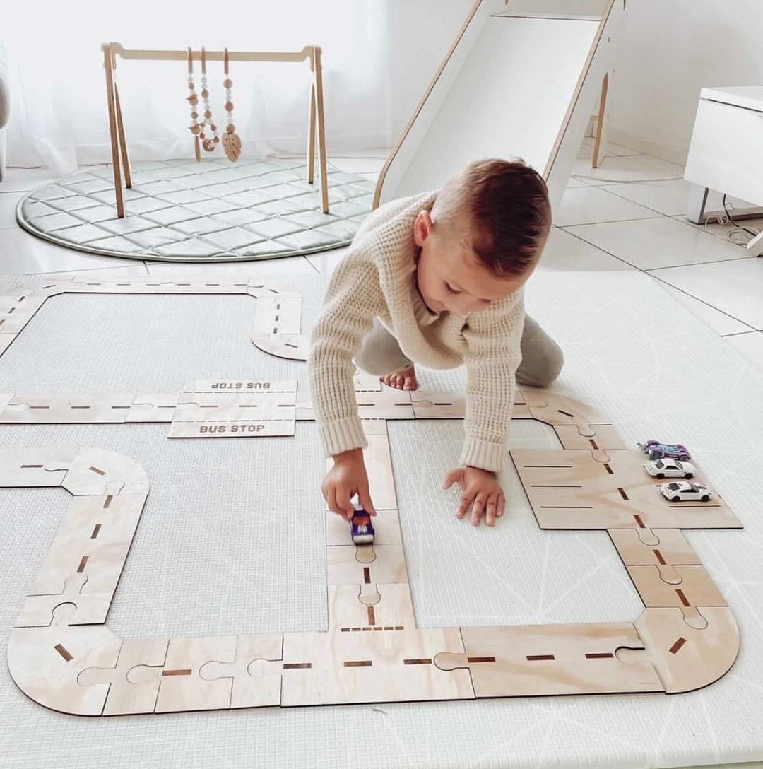 Wooden Childrens Road Play Set two Sizes Fun, Sustainable, Educational ...