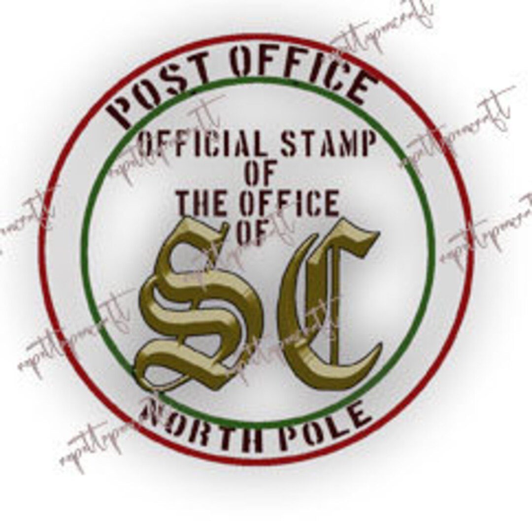 North Pole Postage Stamp - Etsy UK