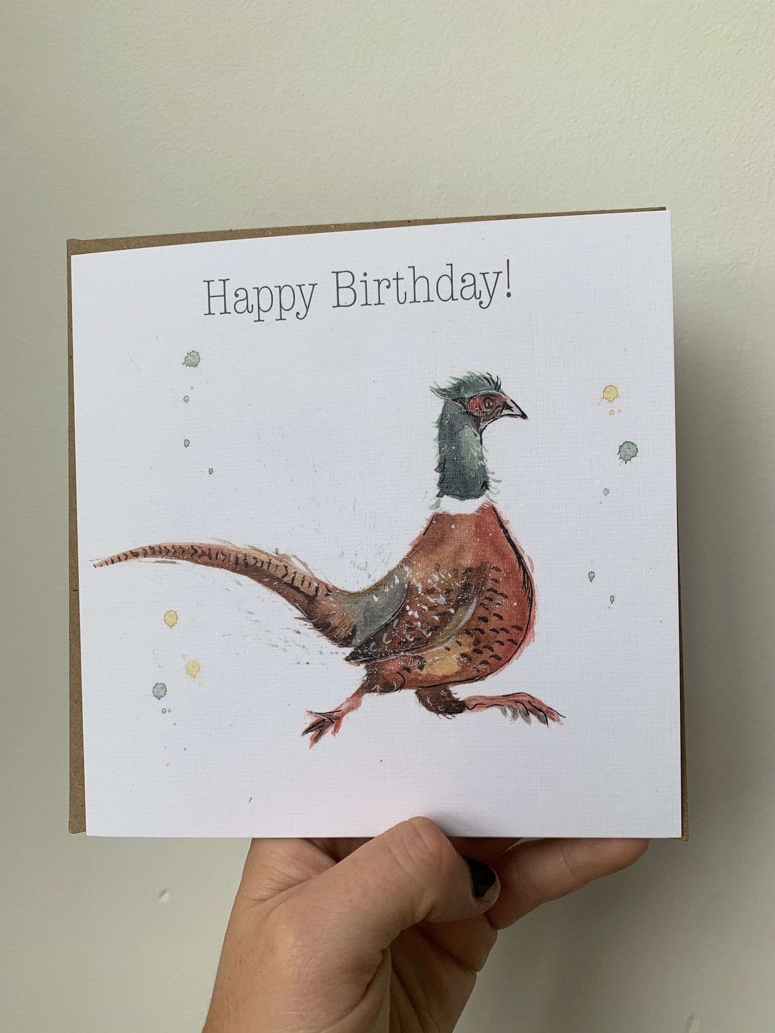 Pheasant Greetings Card Pheasant Happy Birthday Card | Etsy