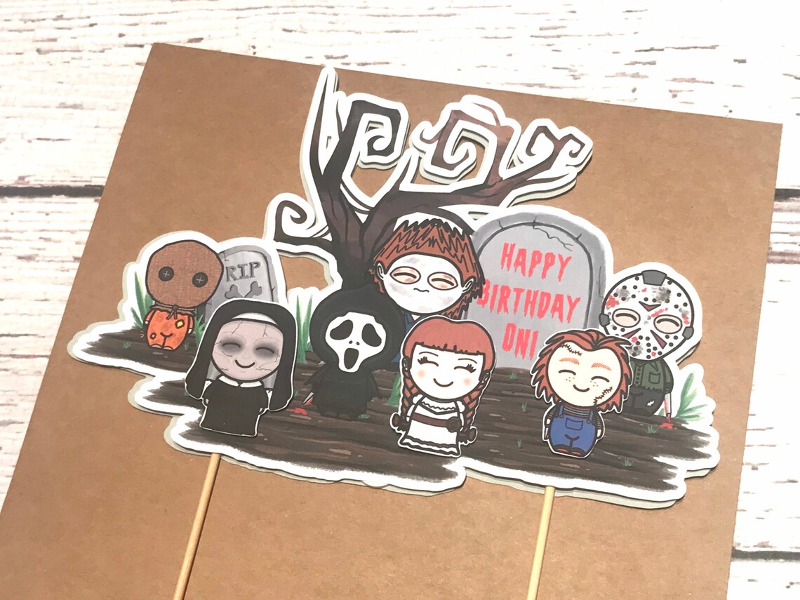 Horror Movie Classics Cake Topper Horror Movie Centerpiece - Etsy UK