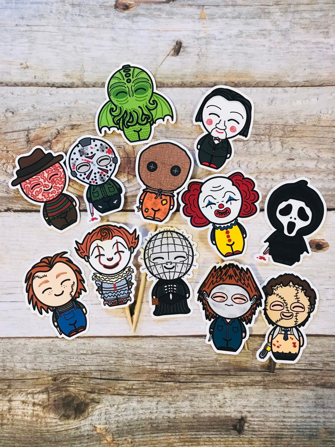 Horror Movie Icons Halloween Party Decor Jason Freddie Michael Myers ...