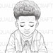 Coloring Page Black Boy Magic King Melanin Black Children PNG Afro ...