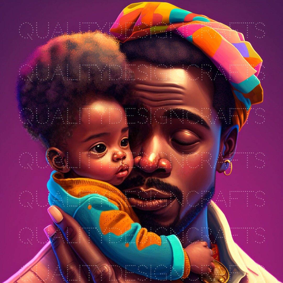 Empowering Black Father King Boy Joy Black Dad Excellence Magic PNG ...