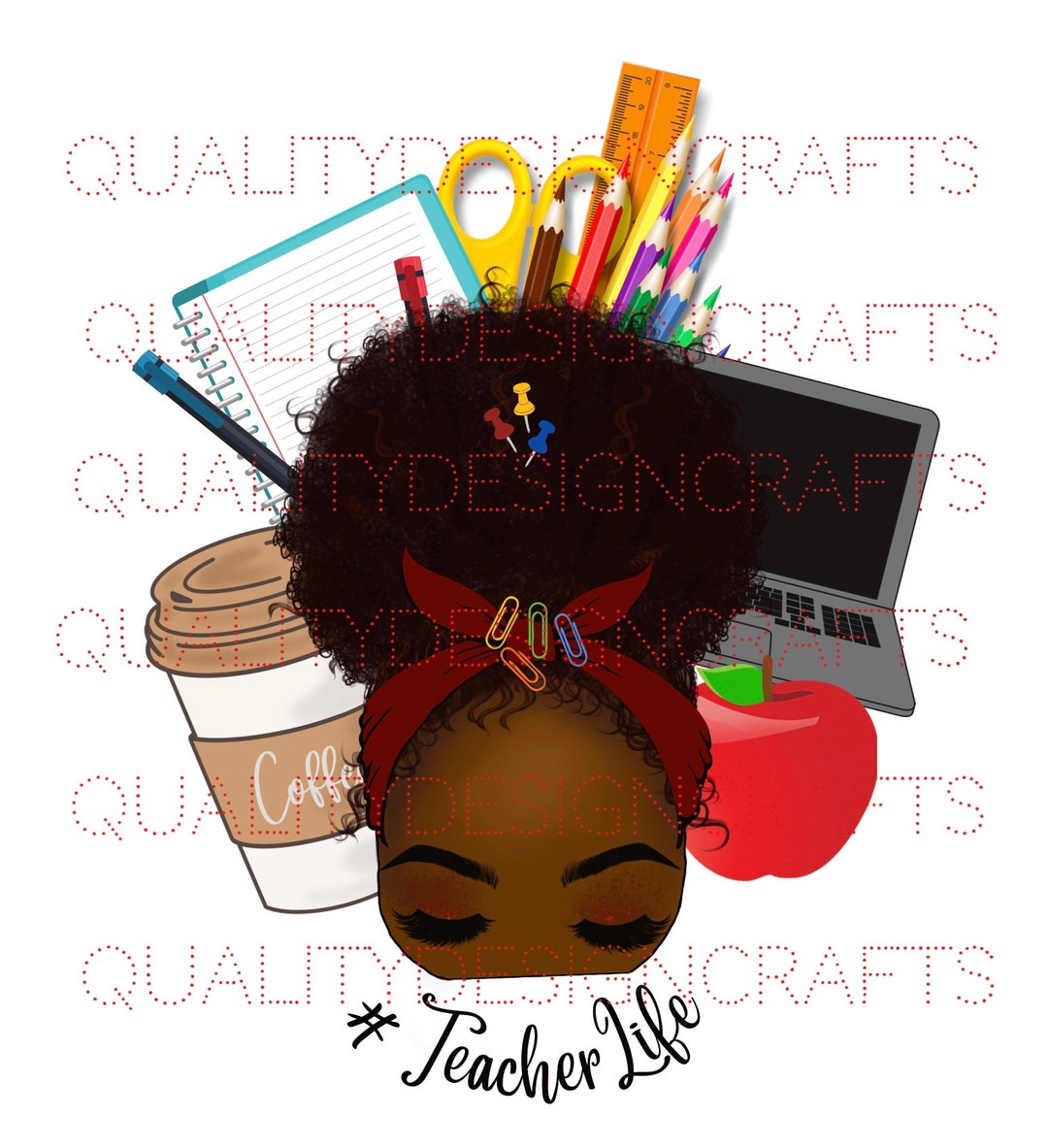 Teacher Life Beauty Black Girl Magic Black Woman PNG Fashion Girl ...