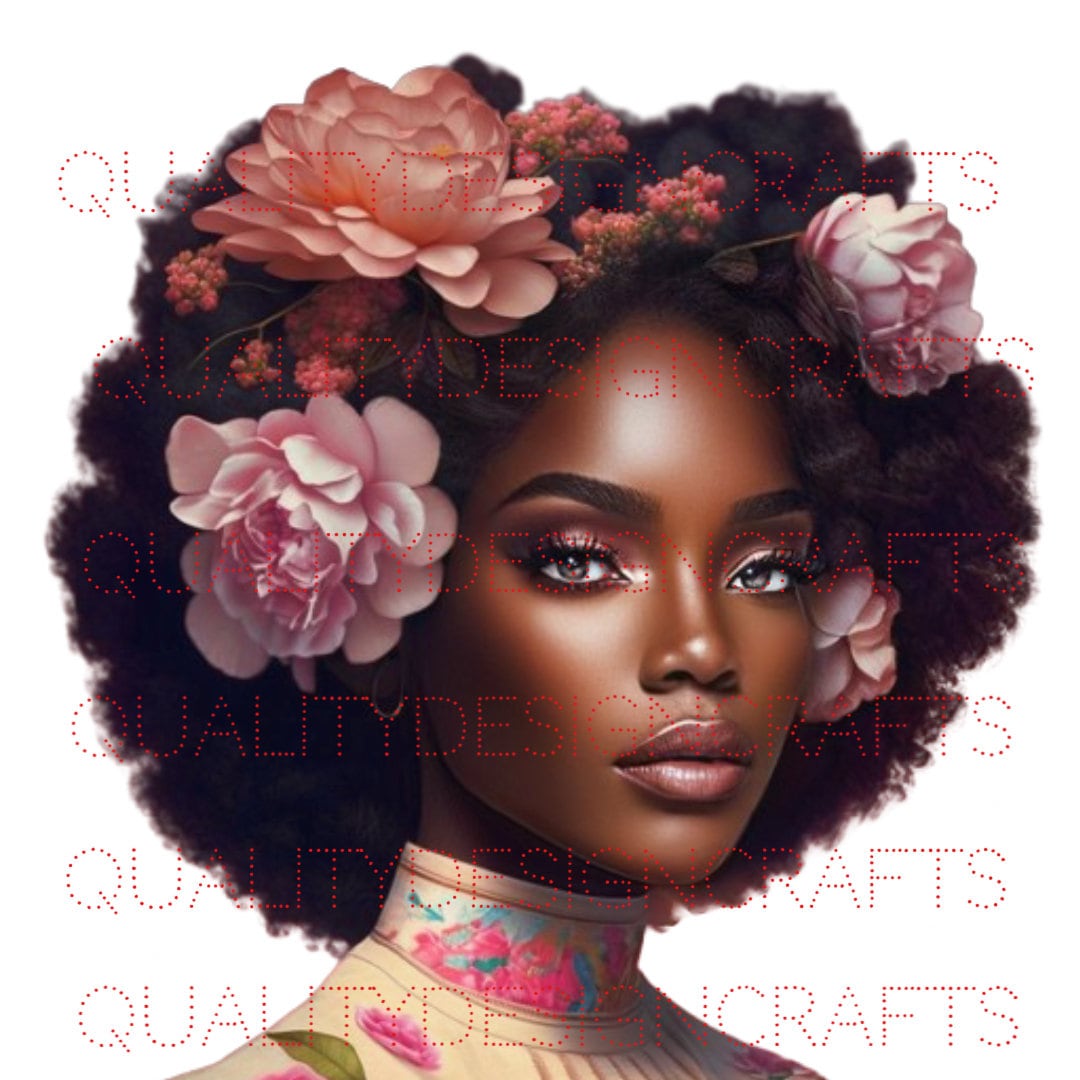 Transparent Beautiful Black Girl Magic Melanin Black Woman PNG Afro ...